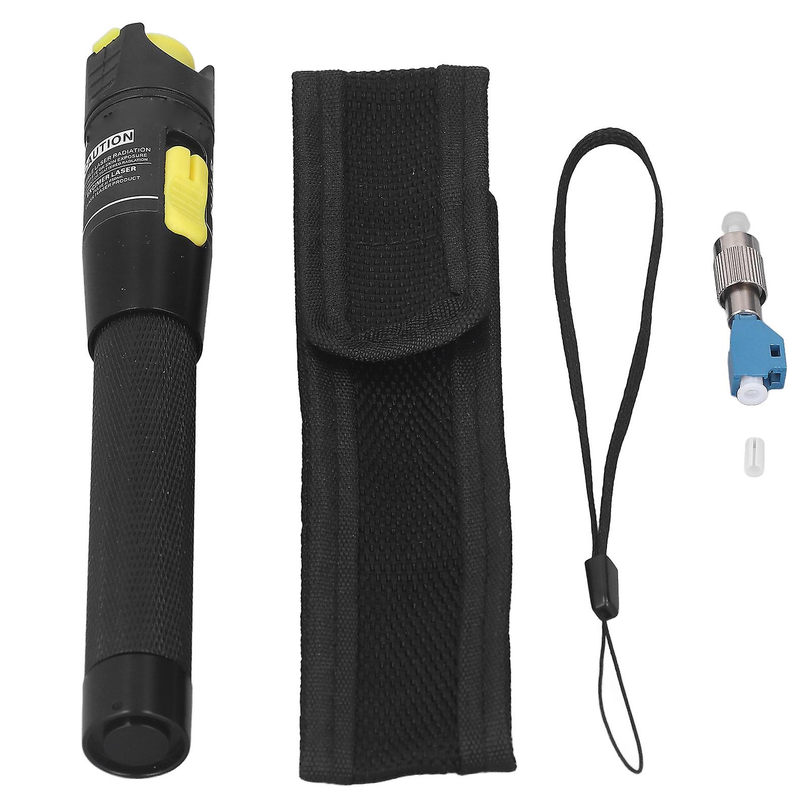 50km Fiber Optic Cable Red Light Pen Tester with FC LC Adapter Optical ...