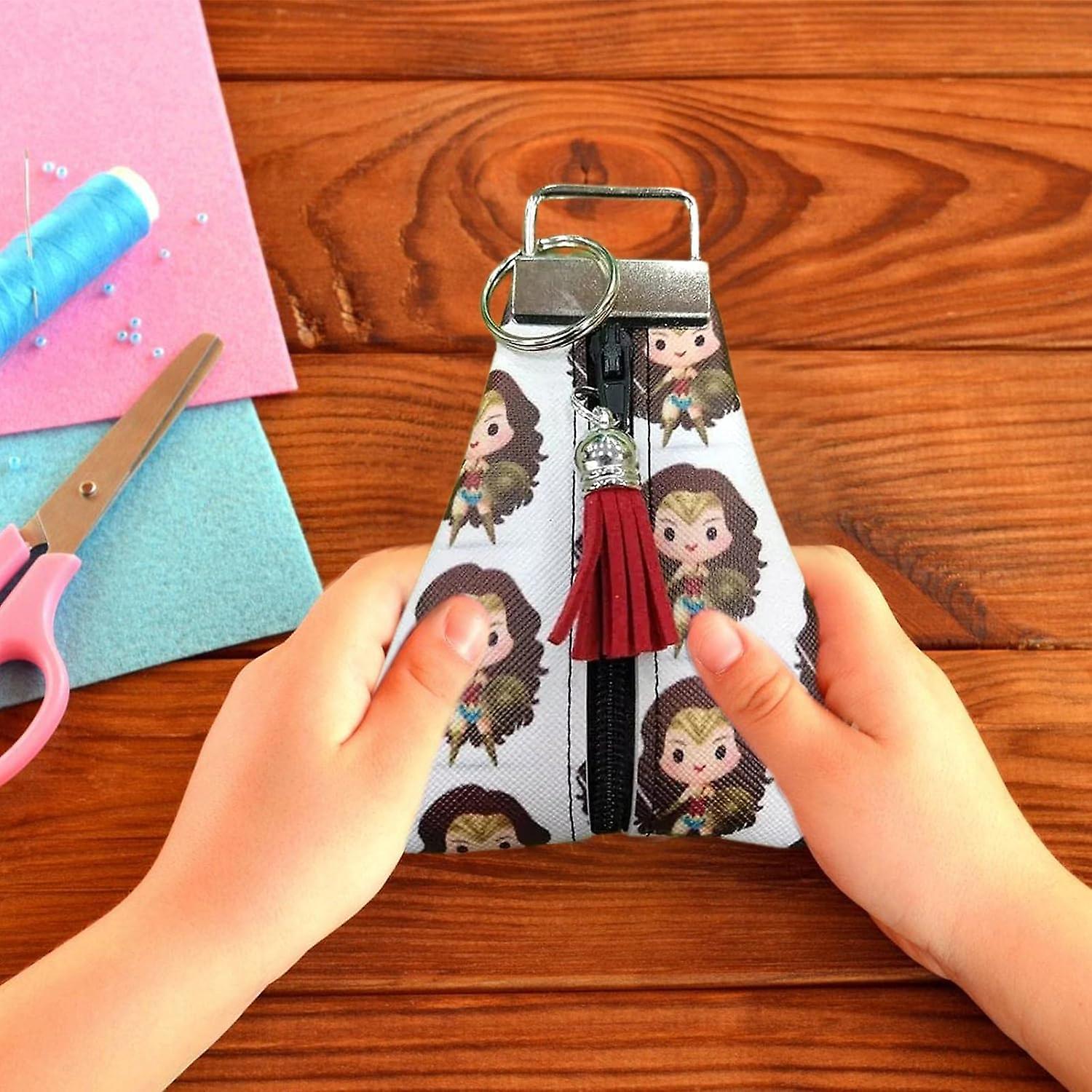 Key Pouch Template - Cute Triangle Key Fob Pouch Template for Sewing ...