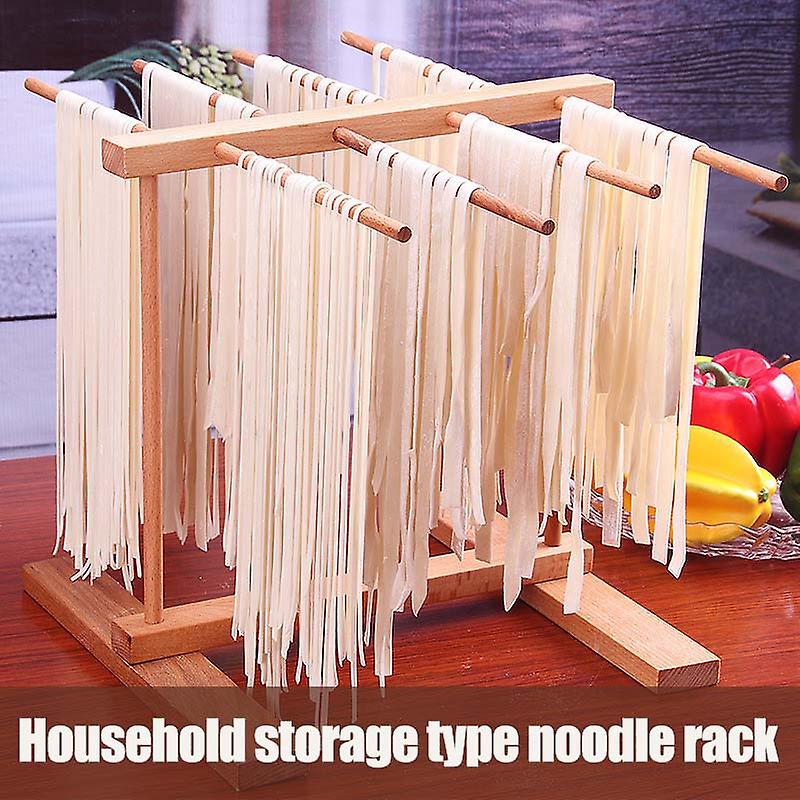 Collapsible Wooden Pasta Drying Rack Beechwood Spaghetti Drying Stand ...