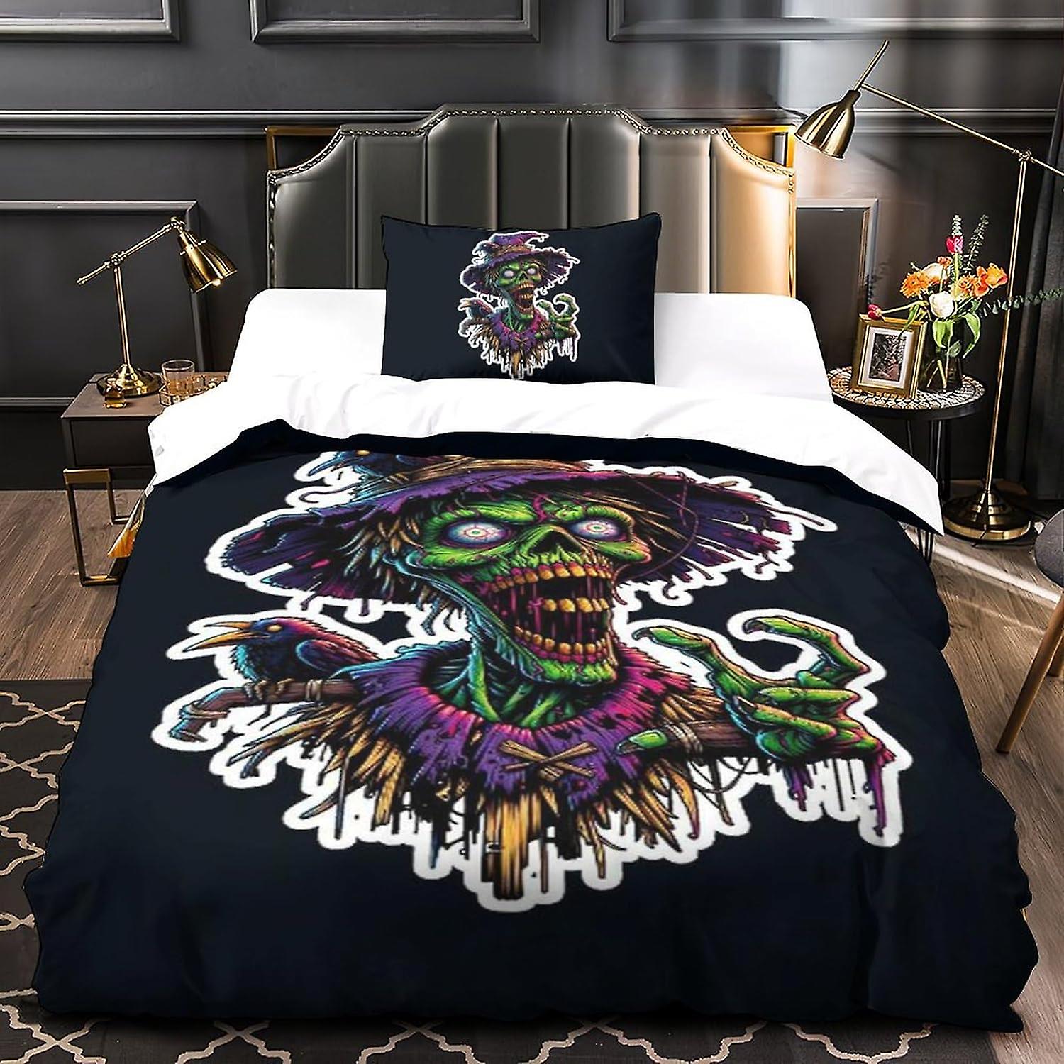 ARIJORJA skeleton Bedding Set,3D Cartoon Quilt Duvet Cover Sets,Cartoon ...