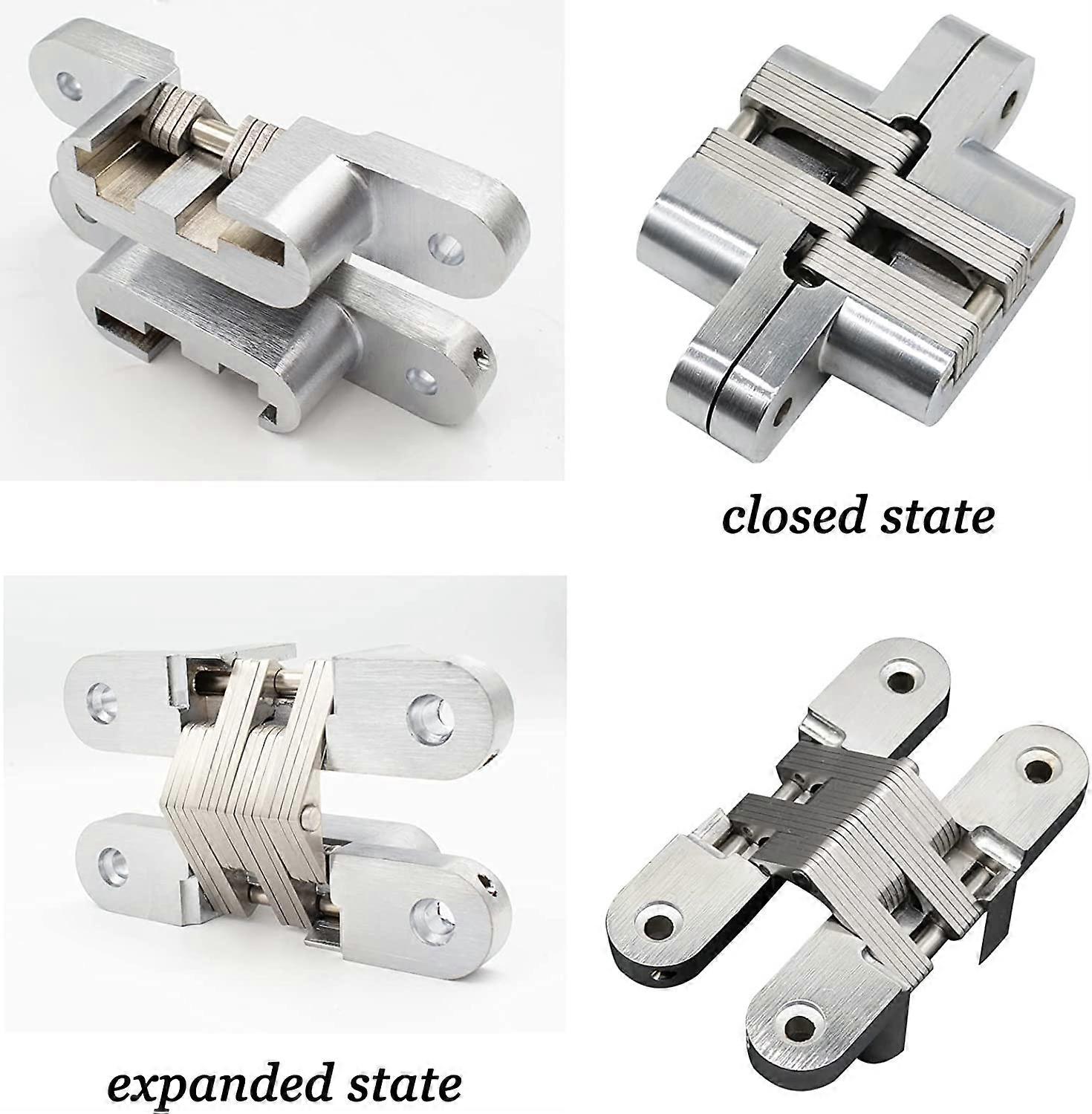 6pcs Folding Hinge Concealed Cross Hinges, Concealed Closing Hinge ...