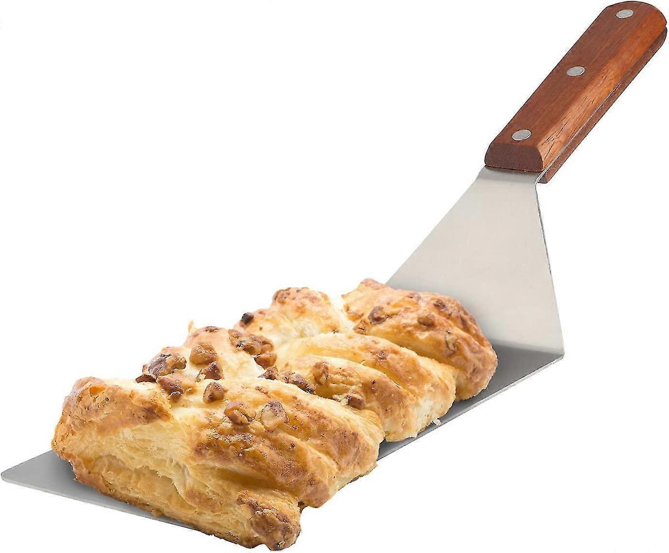 8 Extra-large Sturdy Stainless Steel Spatula With Strong Wooden Handle ...