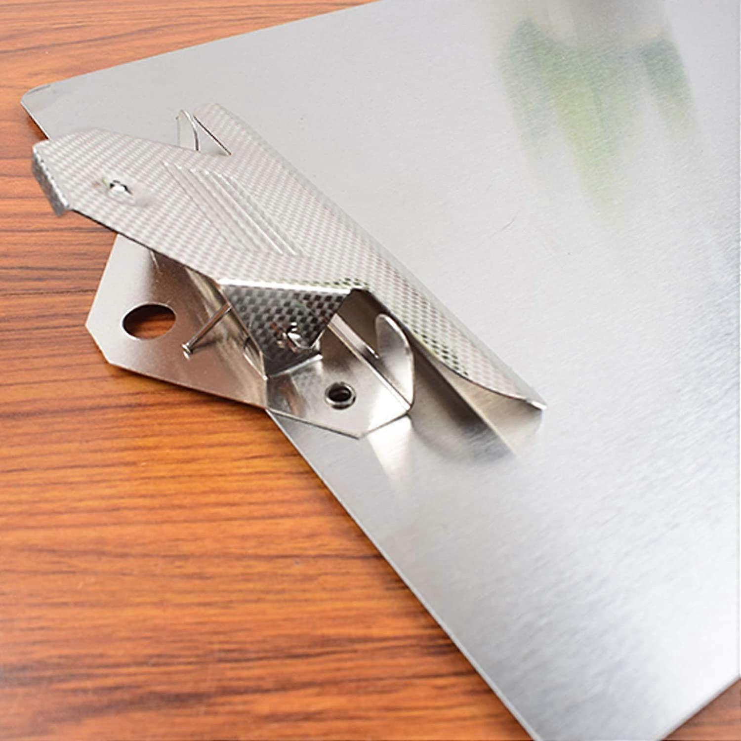 File Folder Metal Clipboard A4 Stainless Steel Board Organizer Binder ...