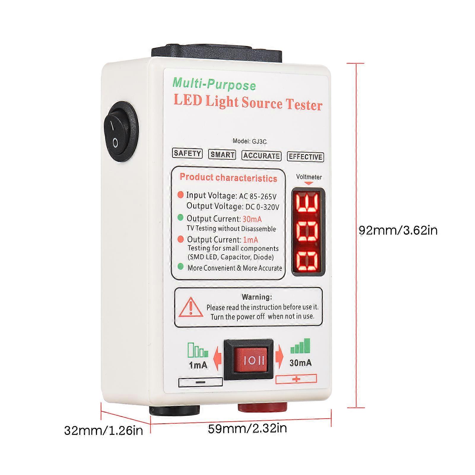 Voltage Test 1mA/30mA Convertible LED Backlight Tester Screen LED LCD ...