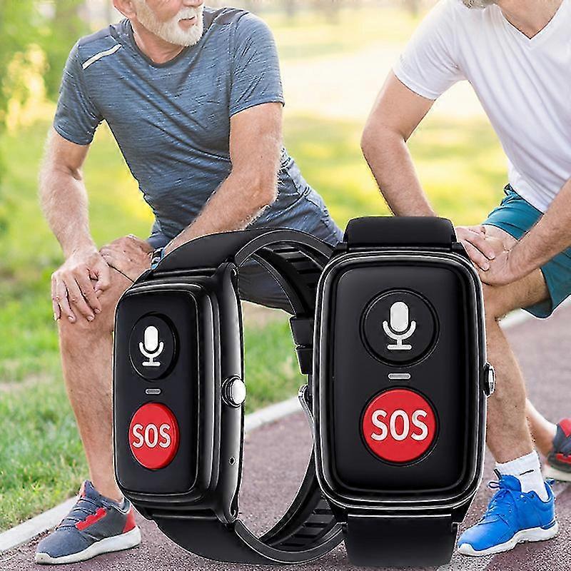 4g Sos Smart Bracelet For Seniors With Gps Info Push Heart Rate ...