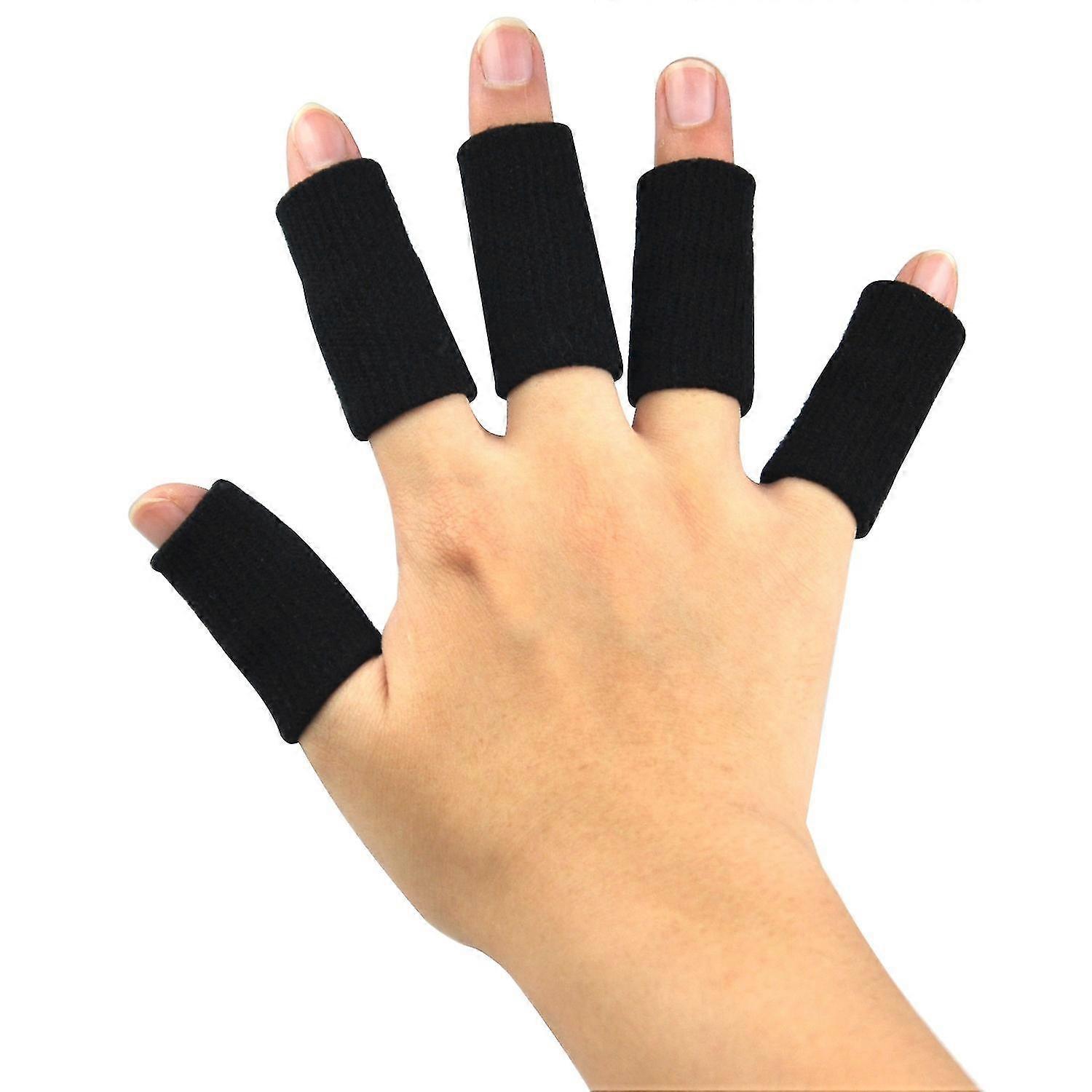 Finger Guard Stretchy Finger Protector Sleeve Arthritis Support Sports ...