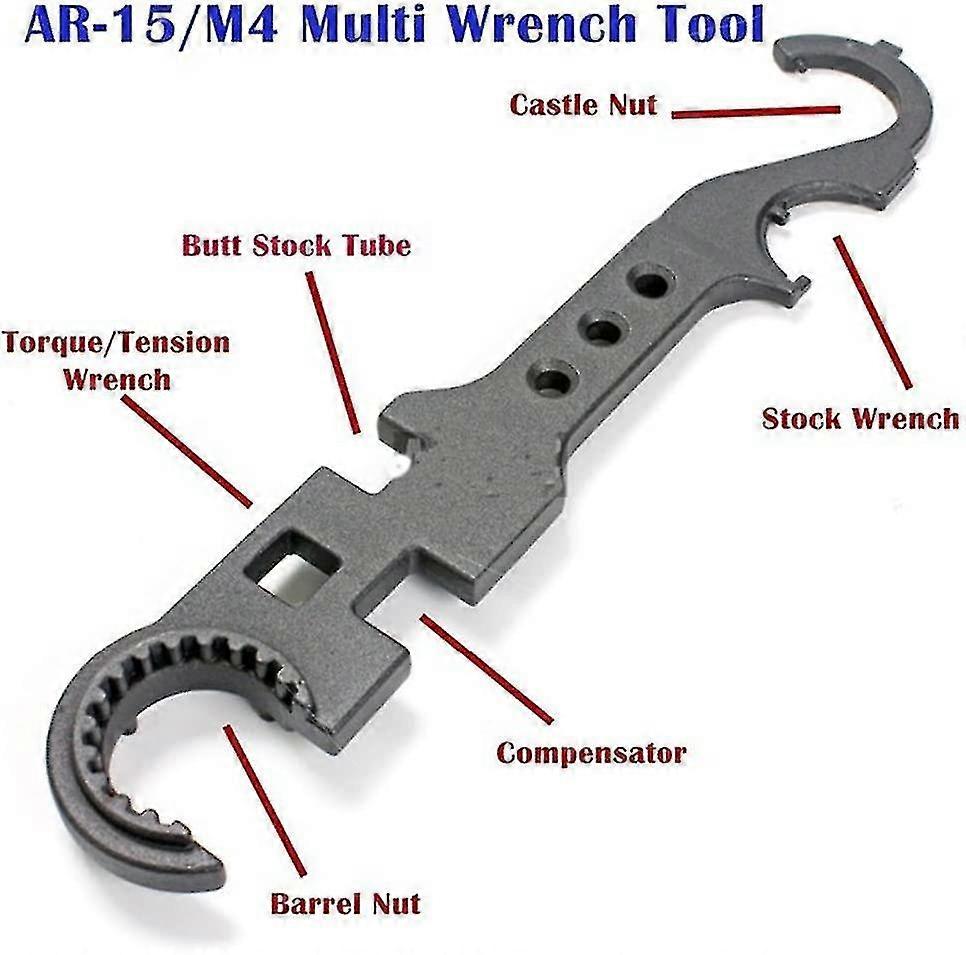 Ar-15/m4 Steel Armor Wrench For Ar-15/m16/ar15/m4 Combo Wrench Removal ...