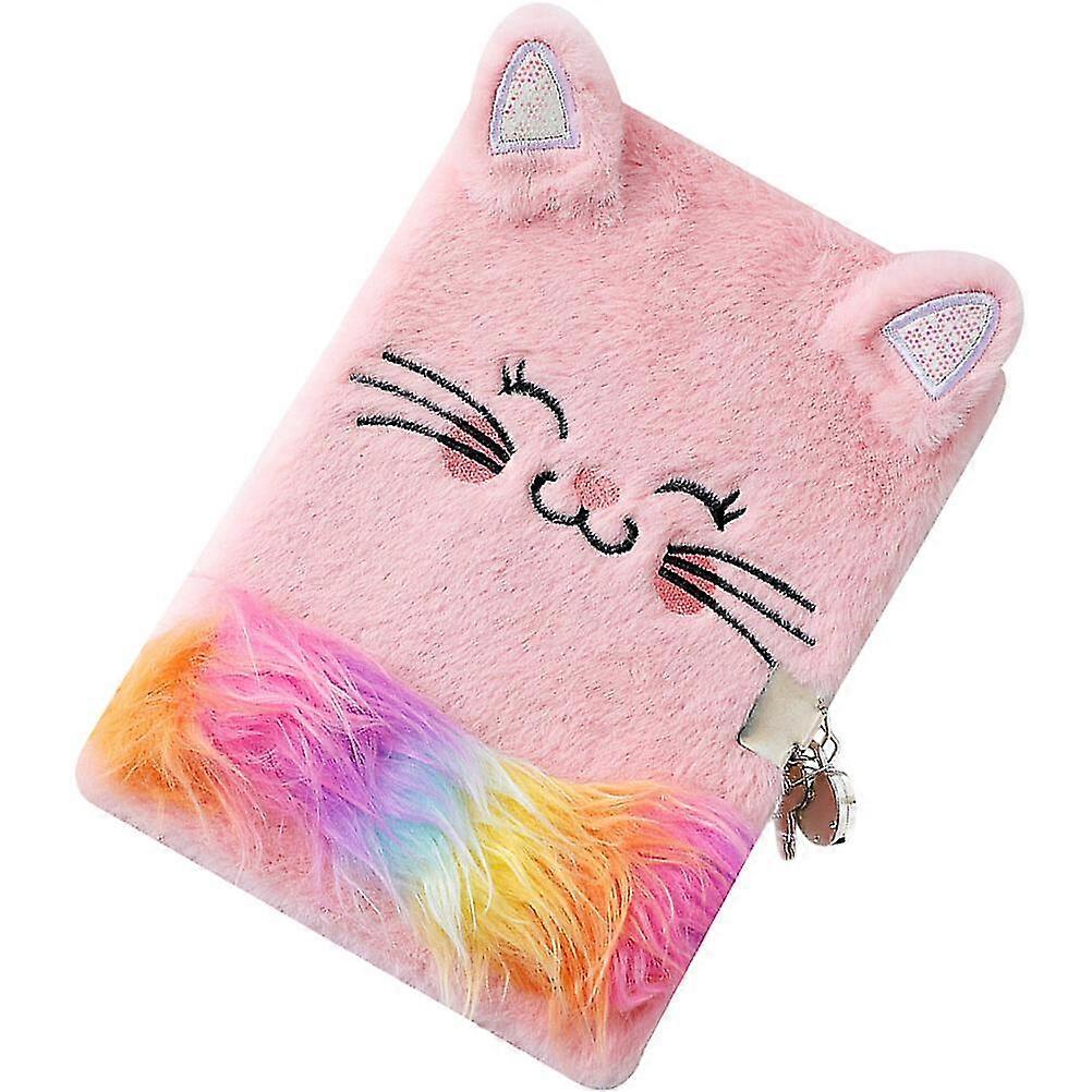 Plush Cat Secret Diary Kids Writing Drawing Notepad Animal Notepad Kids ...