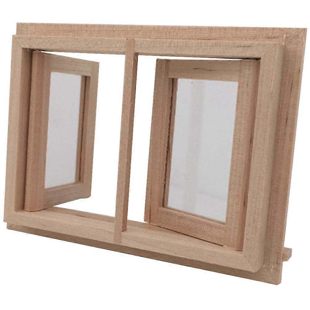 Wooden Doll Window Adorable Mini Window Decorative Children Toy Kids ...