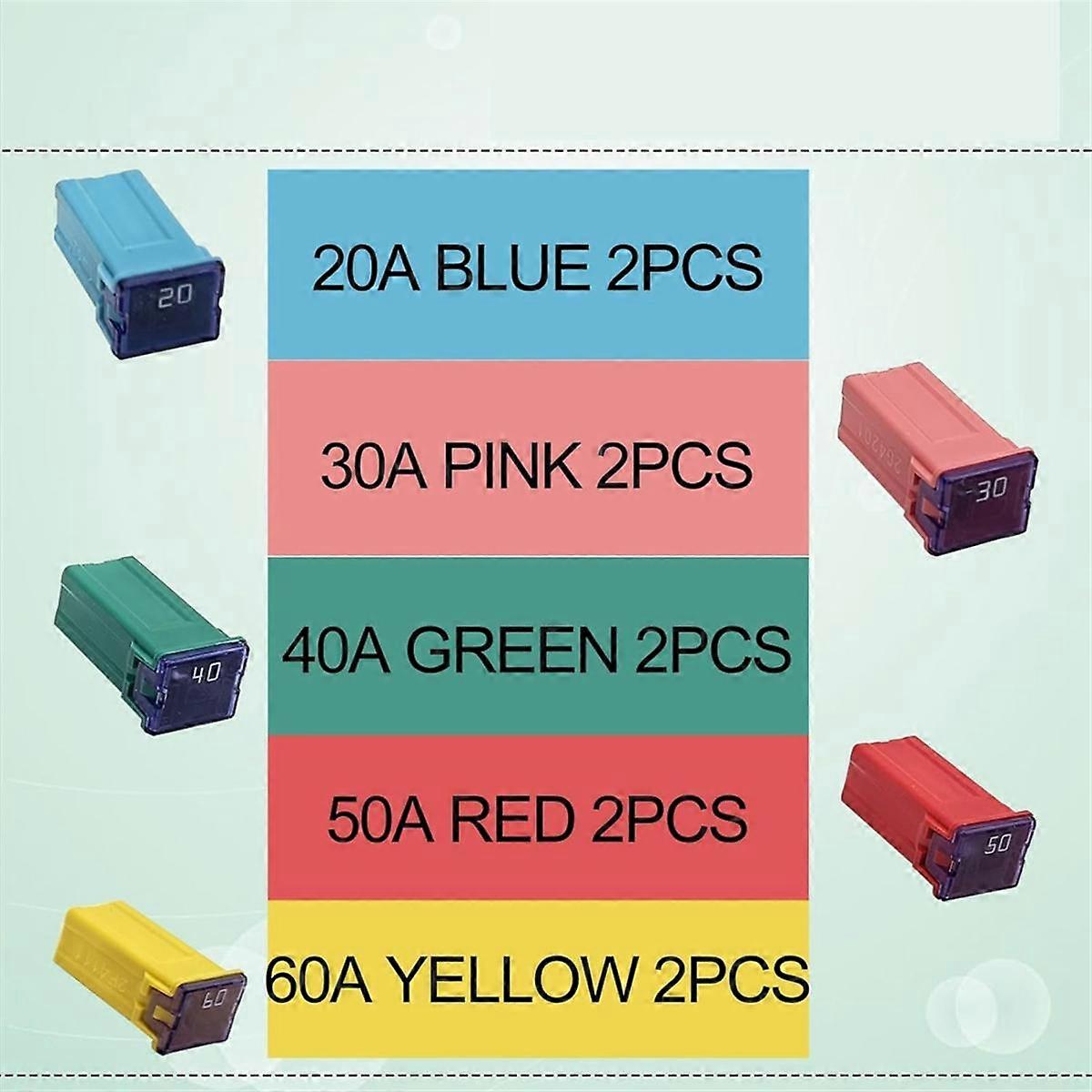 10pcs Automotive Tall Profile Box Shaped Micro-Fuses Box Shaped Fuse ...