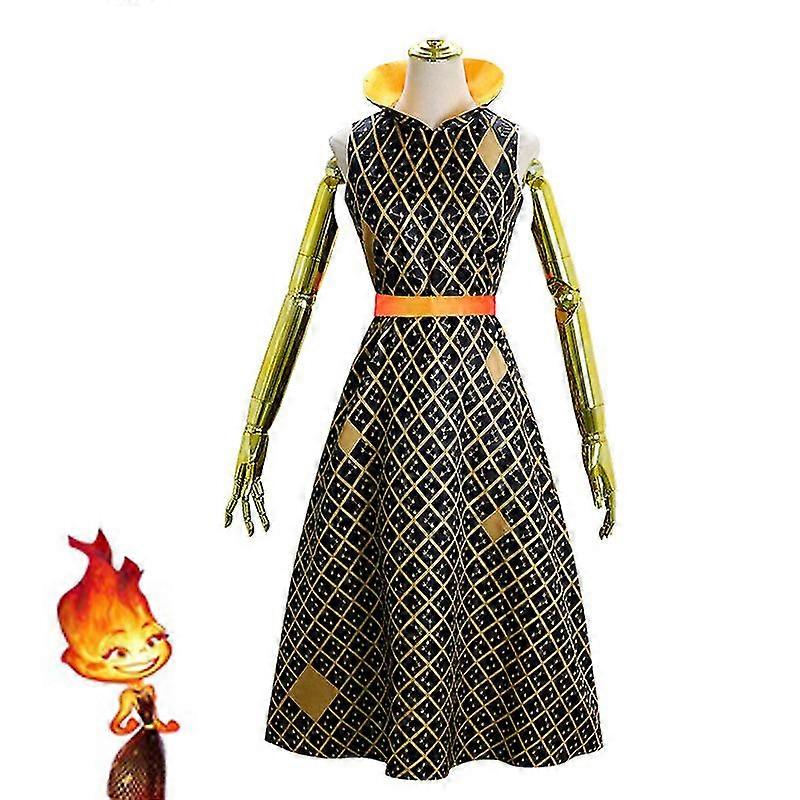 Deluxe Kids Elemental Amber Wade Costumes Movie Water Fire Adult Suit ...