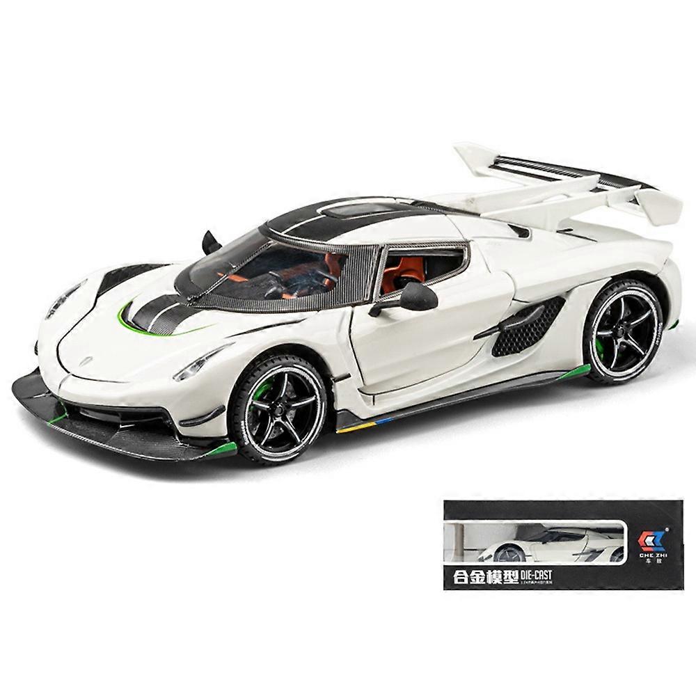 1:24 Koenigsegg Jesko Diecast Model Car with Sound Light Pull Back ...