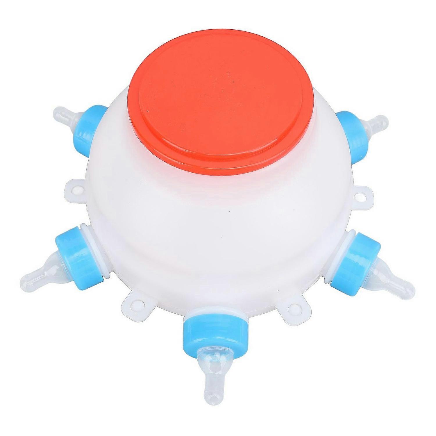 Piggy Milk Feeder 2.5L Round Piglet Poultry Breeding Feeder with 6 ...