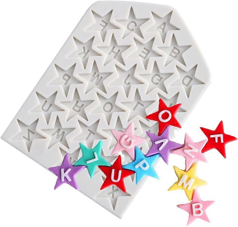 Mini Letters Alphabet Silicone Mold Fondant Cake Mould for Gum Paste ...