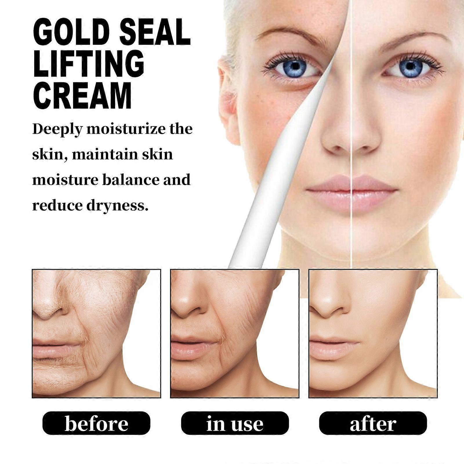 Gold Seal Lifting Cream, Fade Out Fine Lines Shine Bright Skin Tender ...