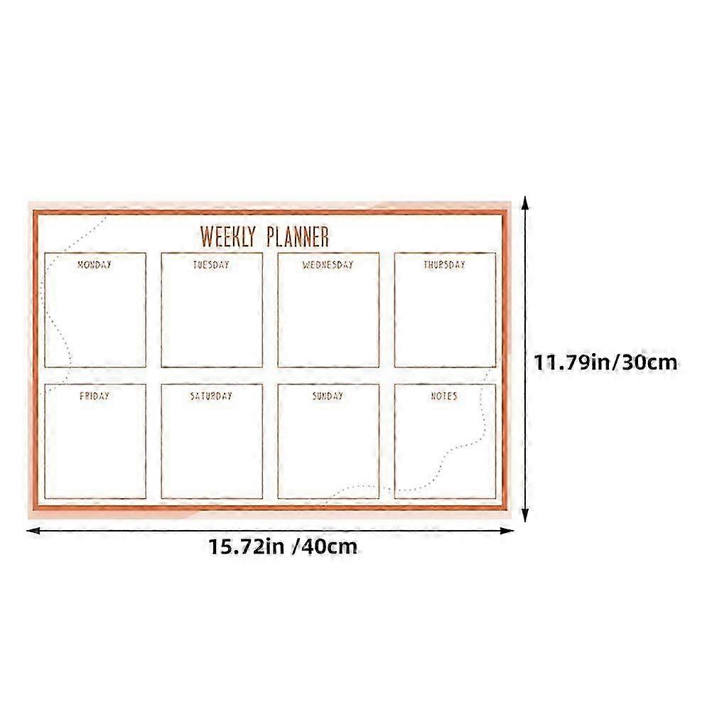 Self-adhesive Weekly Planner Whiteboard Dry Erase Weekly Calendar ...