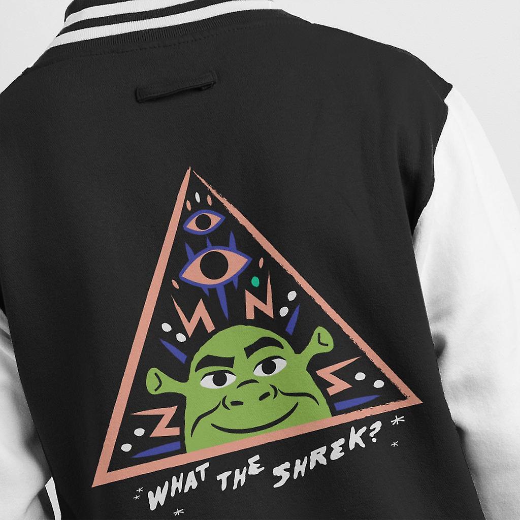 Shrek What The Shrek Triangle Men's Varsity Jacket | Fruugo UK