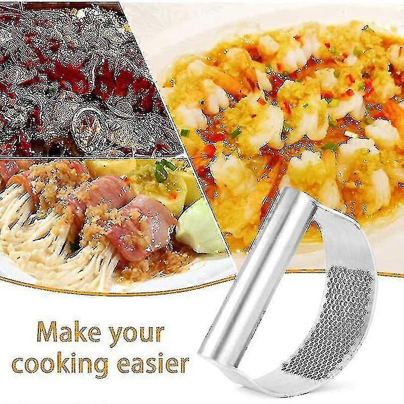 Professional Garlic Press Tool - Stainless Steel Crusher with Ergonomic ...