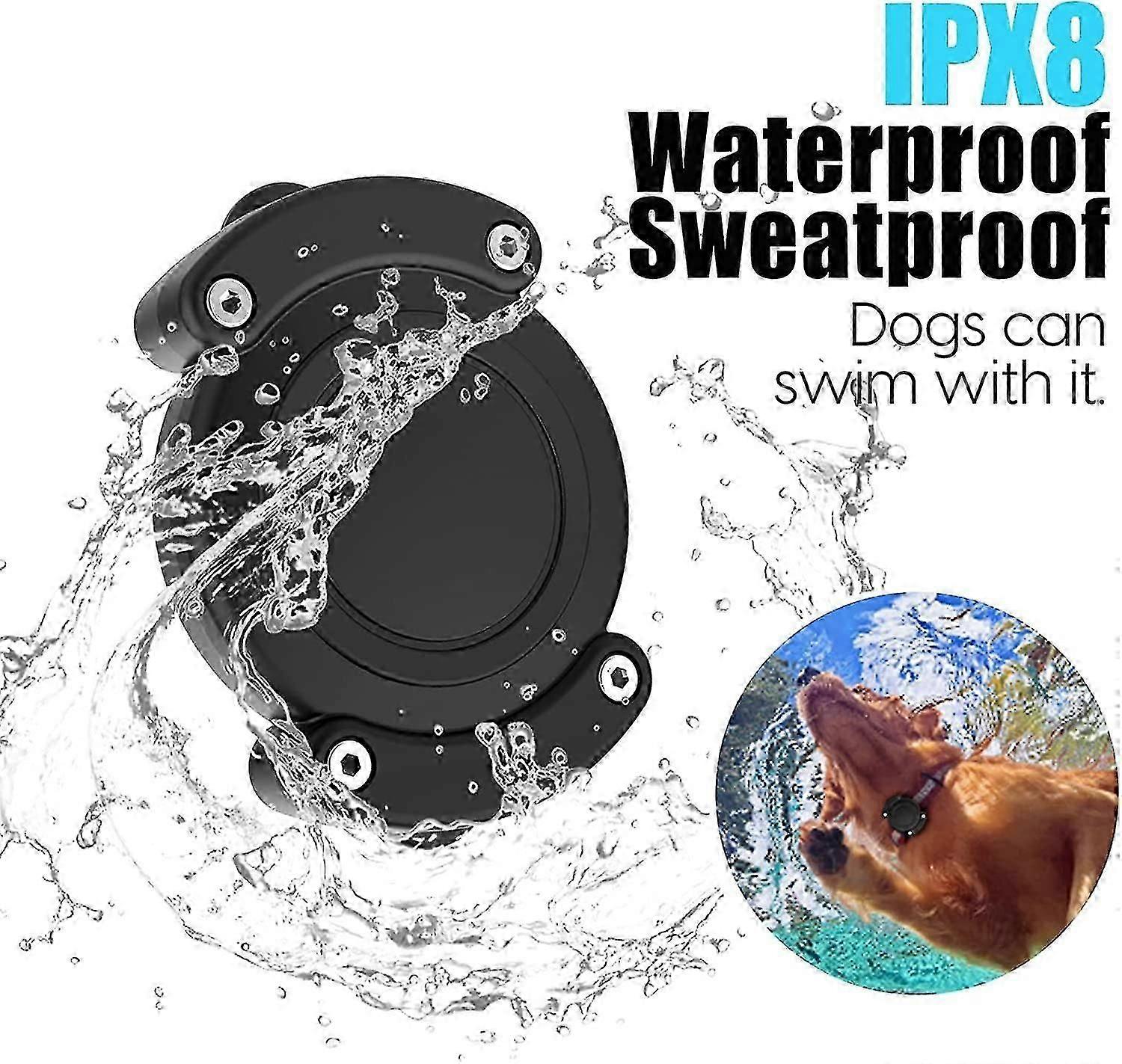Ipx8 Waterproof Airtag Dog Collar Holder, Durable Hard Anti-scratch ...