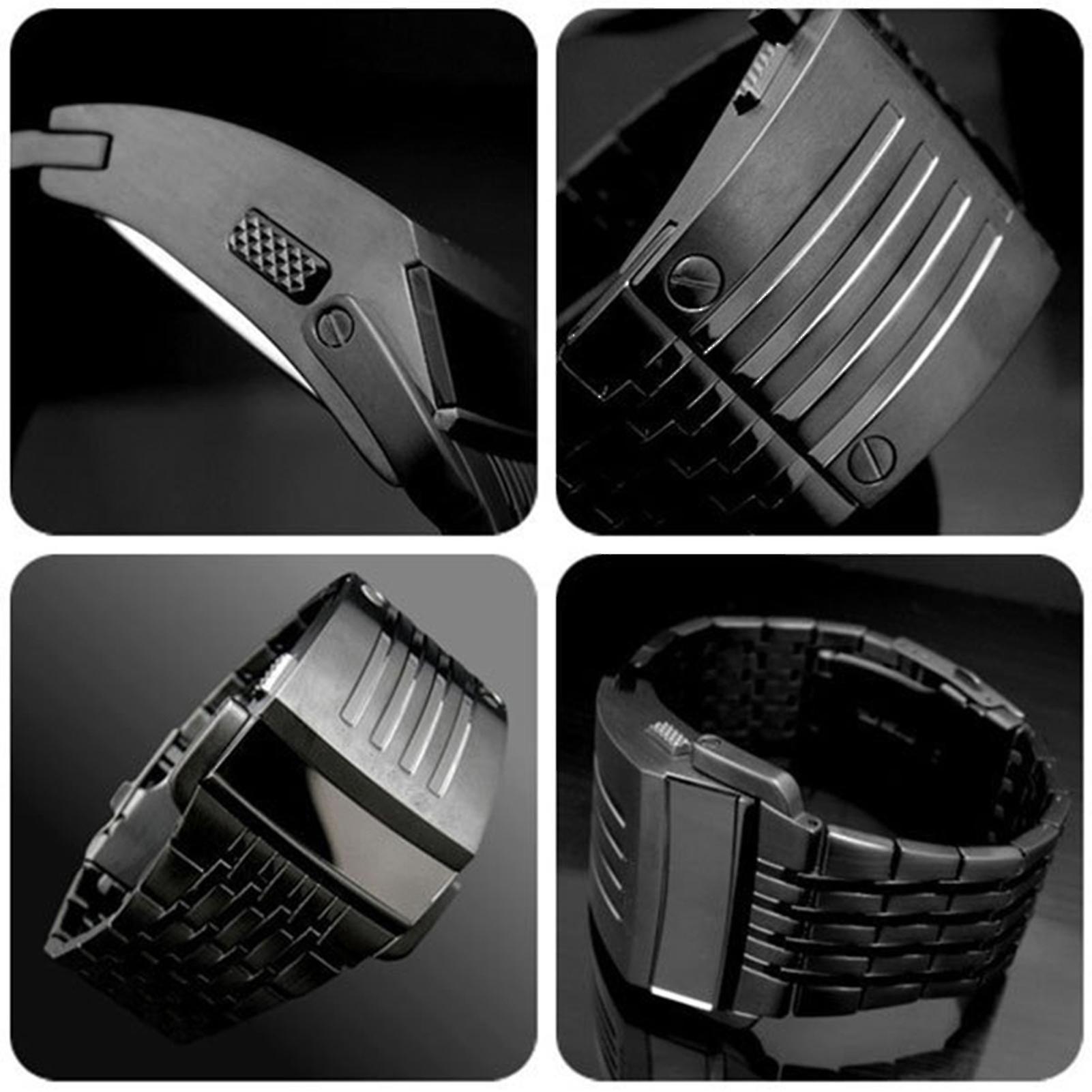 Wrist Watch Led Automatic Energy Saving Mode Stainless Steel Digital ...