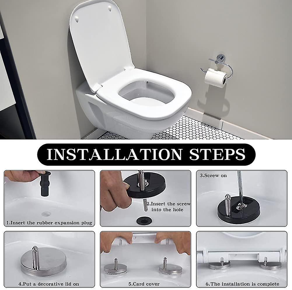 Starlight-toilet Seat Retainer, 4pcs Toilet Lid Retainer Rubber ...