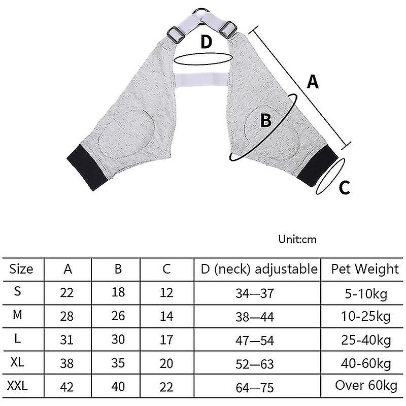 Hund främre benstöd Hund armbågsskydd Stödremmar för läker skyddar mot ...