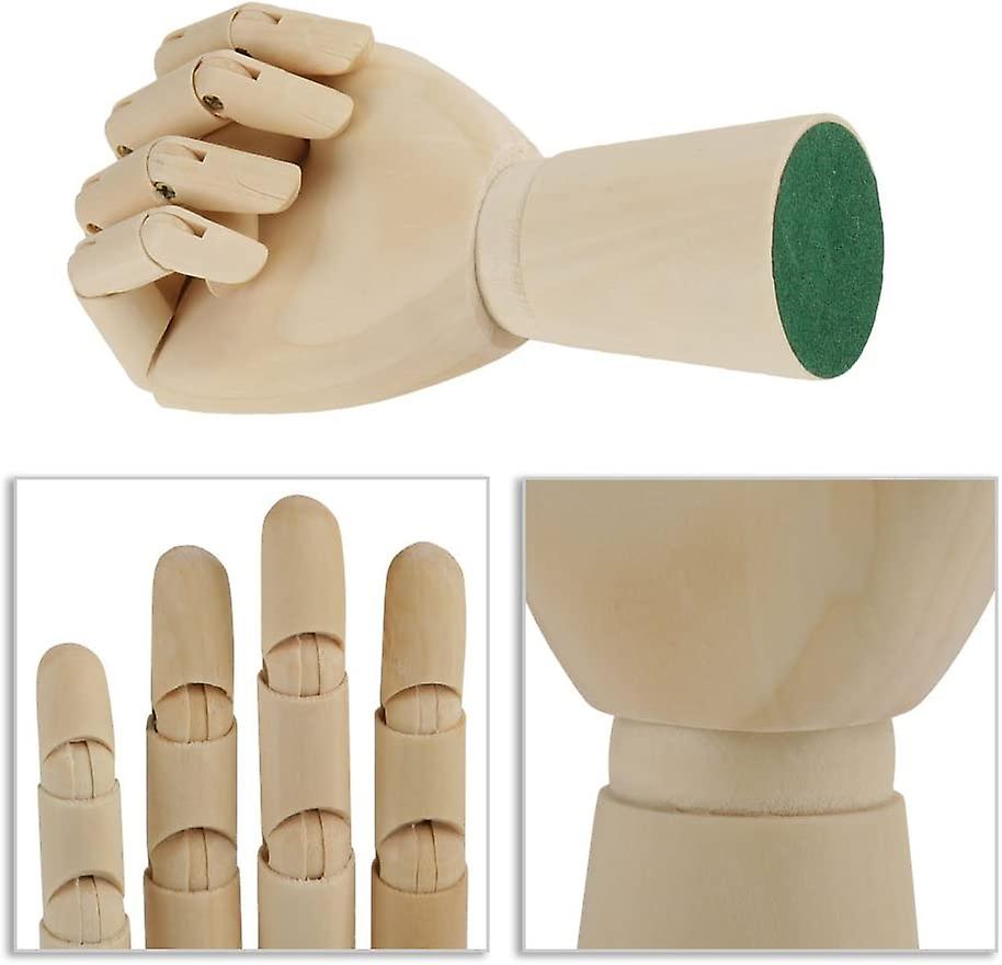 Wooden Hand Model, Flexible Moveable Fingers Manikin Hand Figure for ...