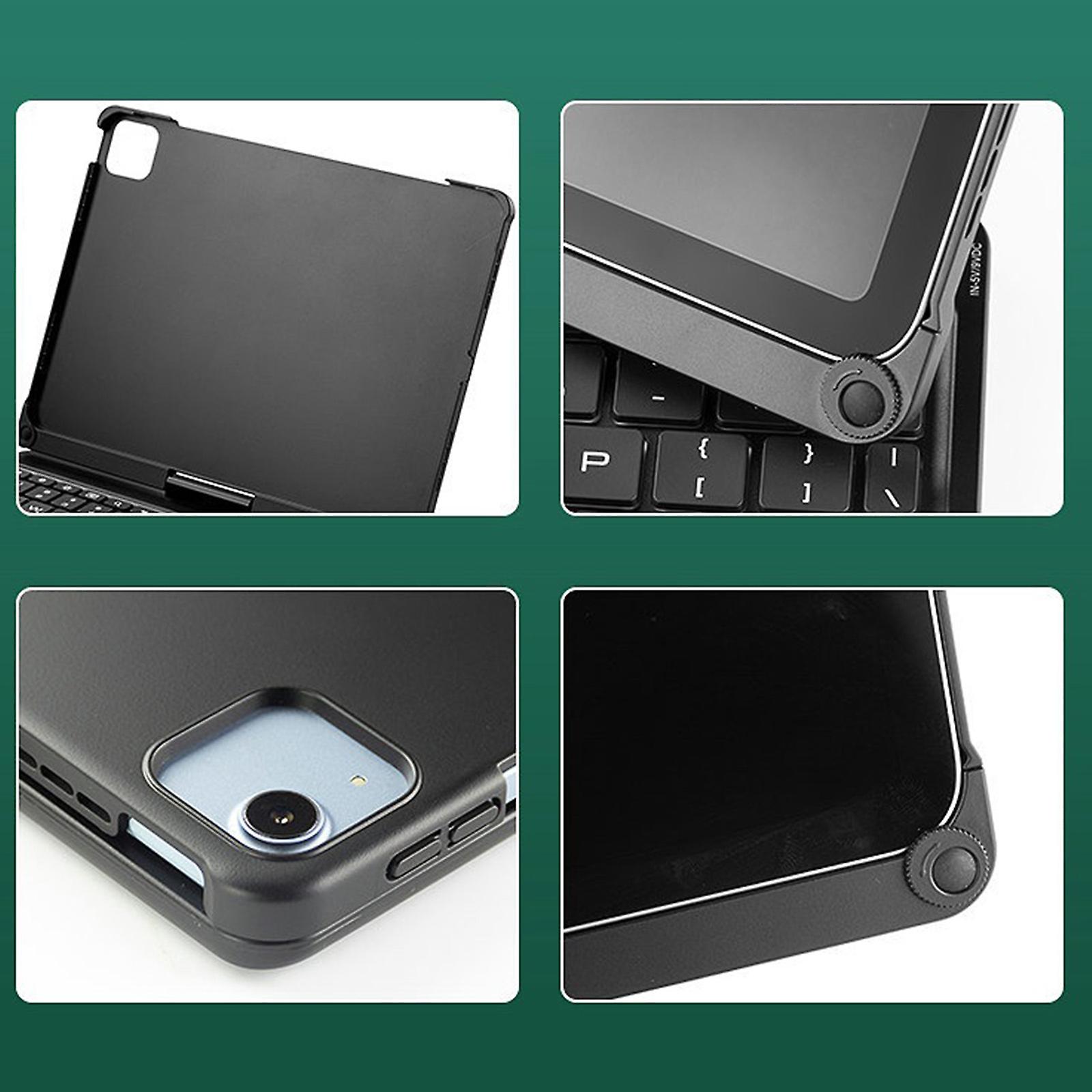 11-inch for Case with Keyboard, 360 Rotating Magic RGB Backlit Keyboard ...