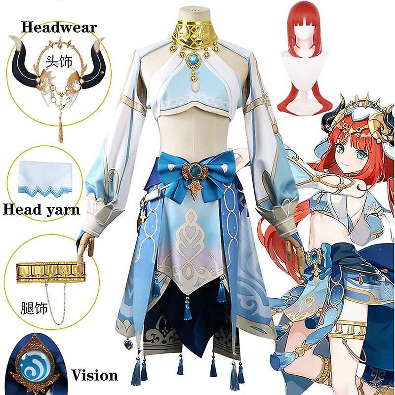 Genshin Impact Nilou Sumeru Hydro Costume Cosplay Féminin Full Set ...