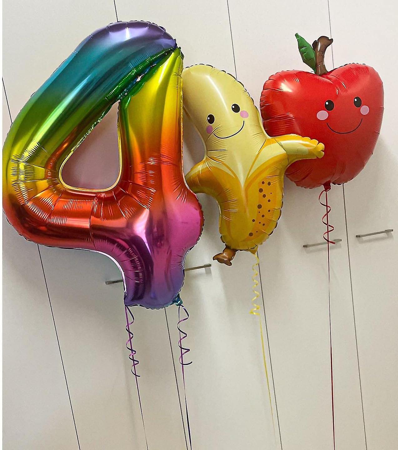 10 Pack Gaint Apples Foil Balloons 18 Inch Cute Helium Mylar Apples ...