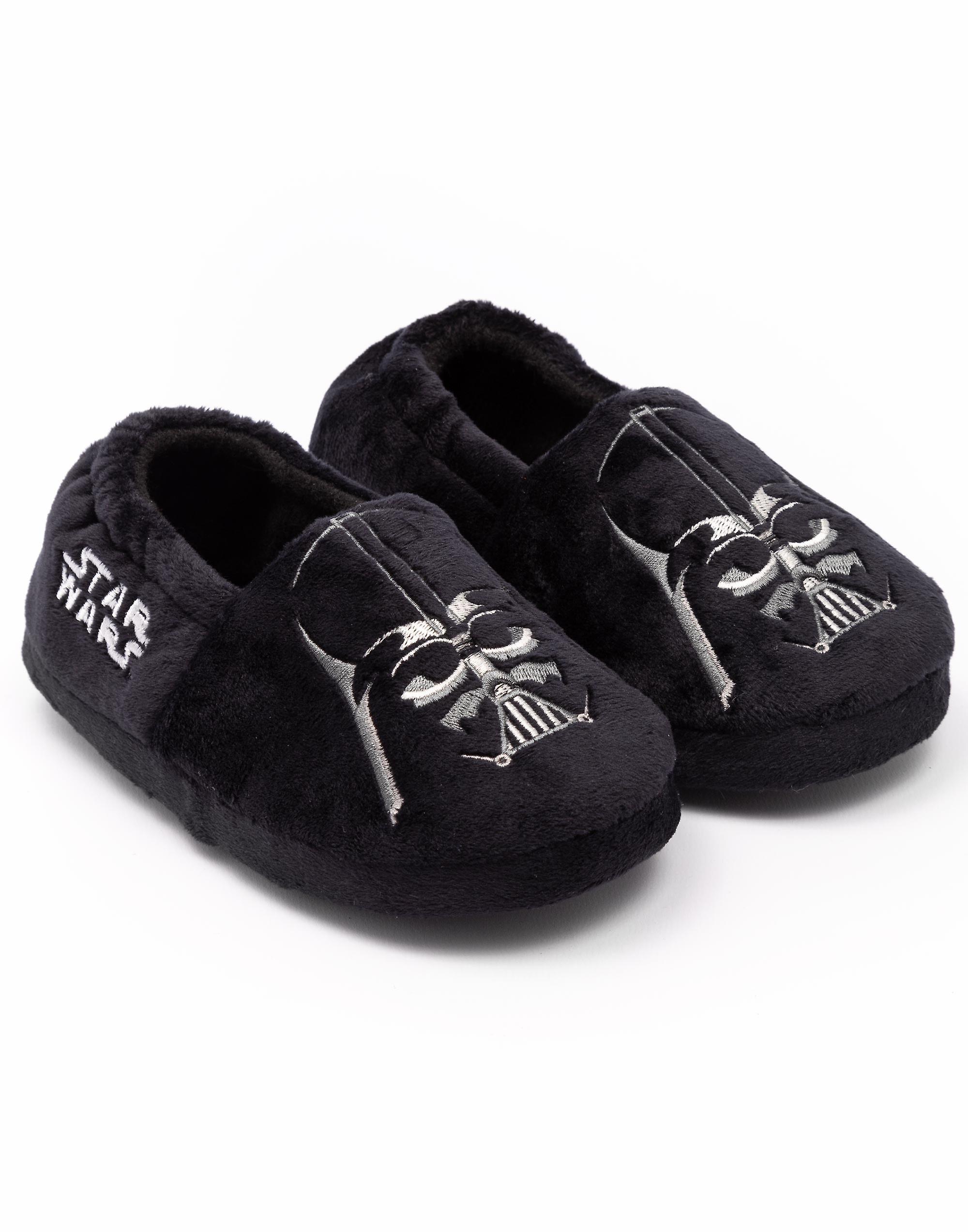 Star Wars Boys Slip On Loafer Slippers Black Darth Vader | Fruugo UK