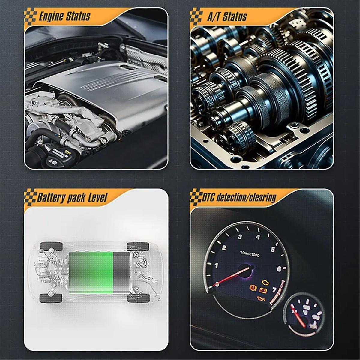 New OBD+GPS Speedometer Car Head-Up Display HUD Overspeed Alarm Water ...