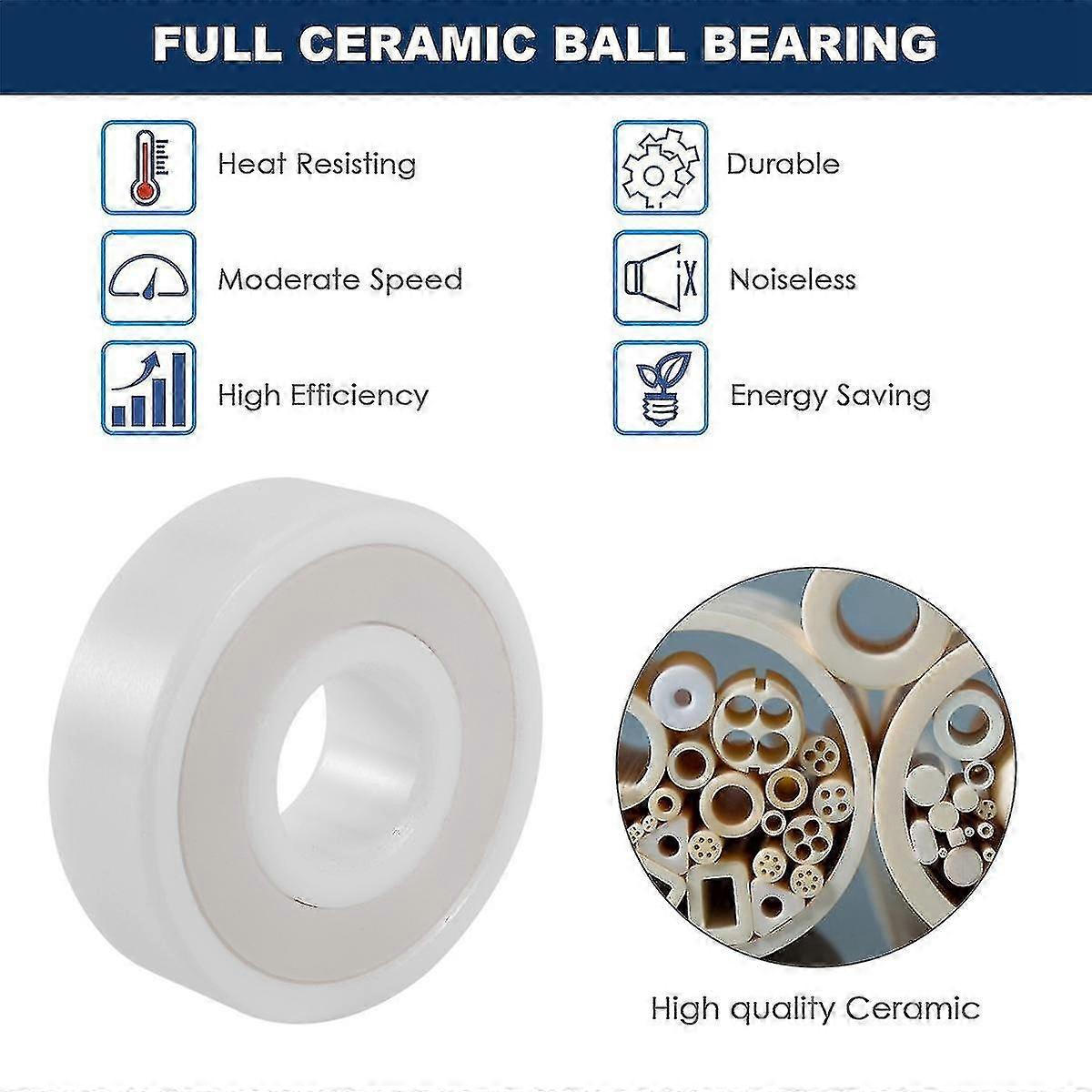 608- Full Ceramic Sealed Bearing 8X22X7 Zro2 18273 | Fruugo UK