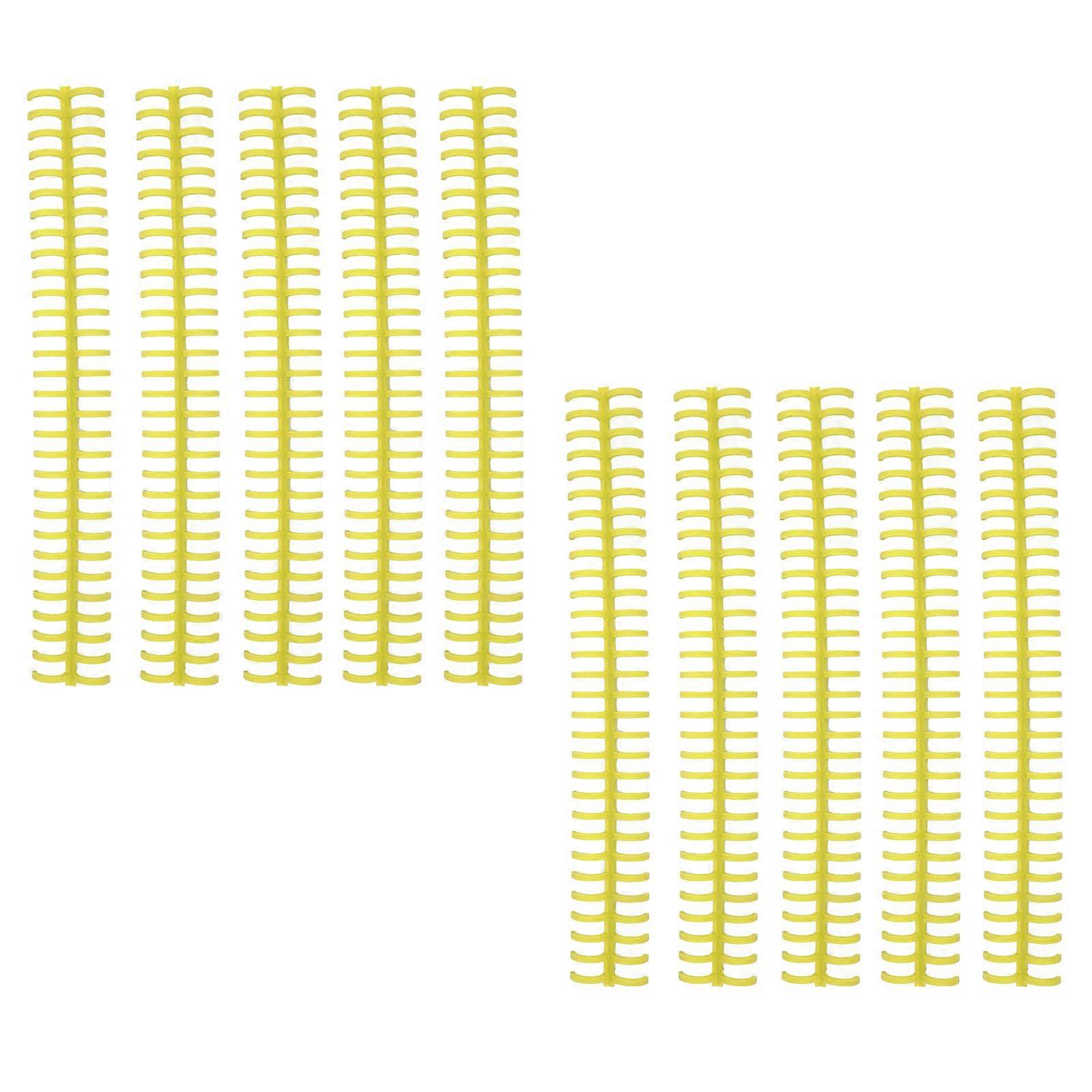 10Pcs Binding Spines Spirals Coils Combs 30 Holes Plastic Strip for ...