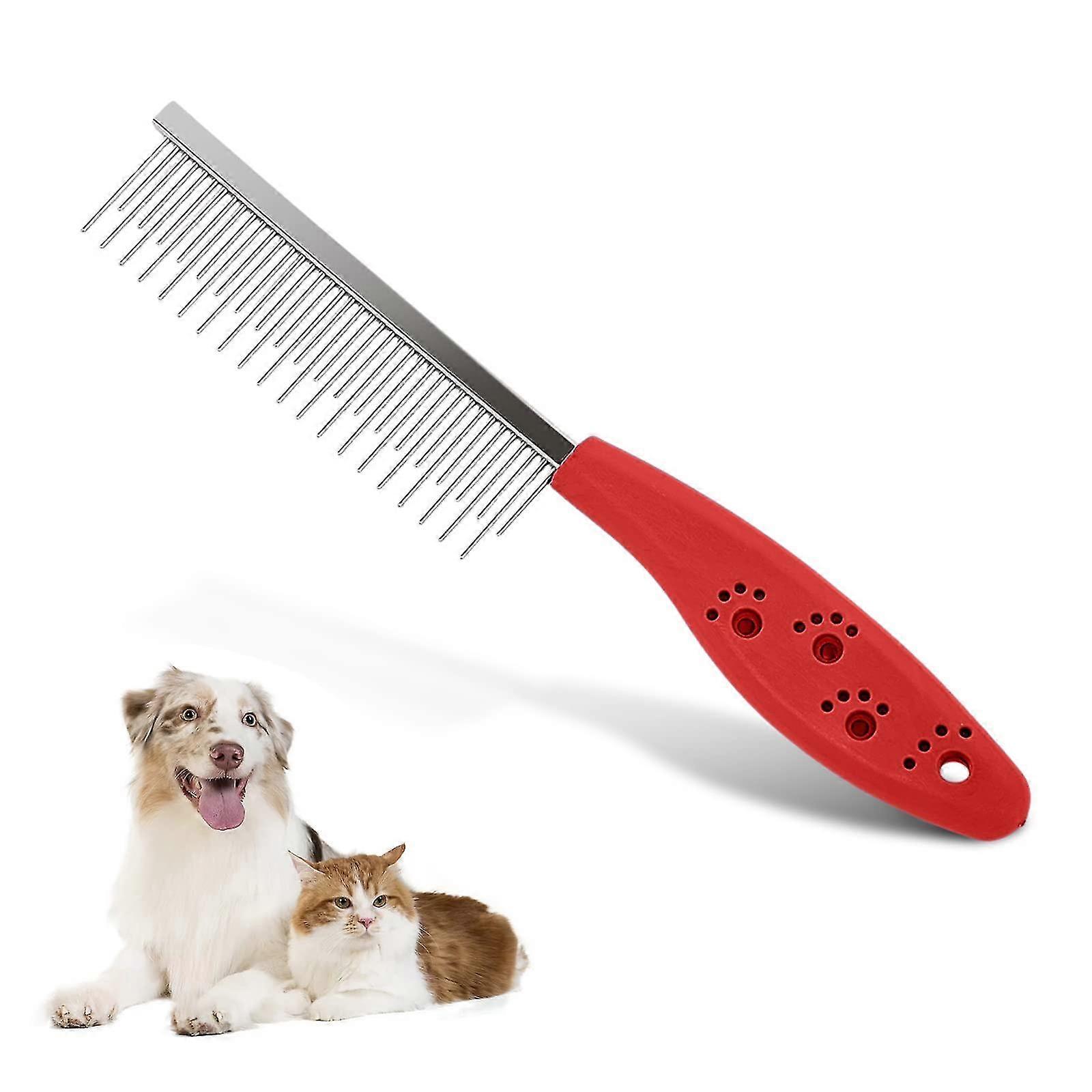 Cat Fur Comb, Dog Detangling Comb, Cat Comb, Combination Comb For Dogs ...