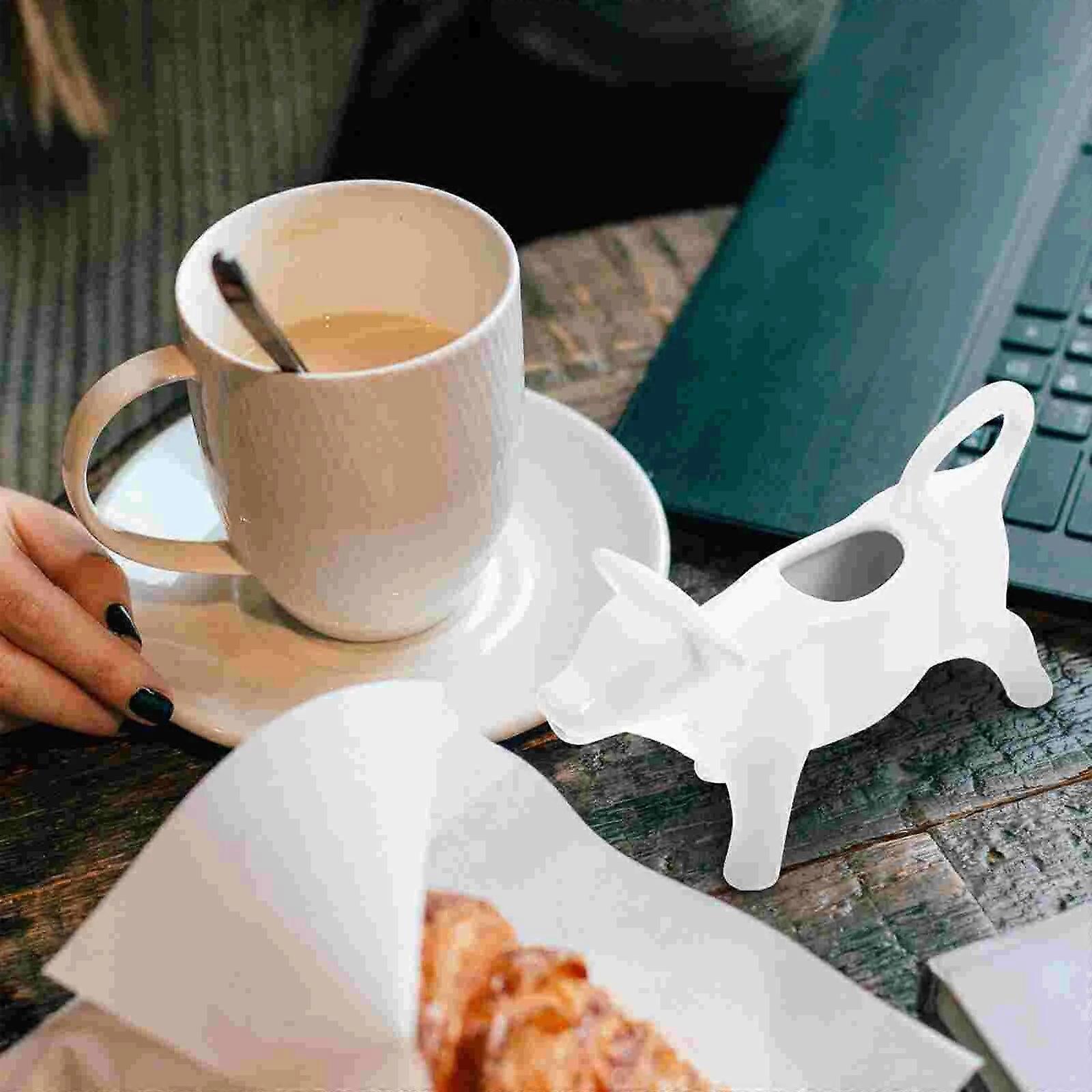 Milk Pitcher Creamer Ceramic Jug Cup Sauce Coffee Cow Gravy Pourer ...