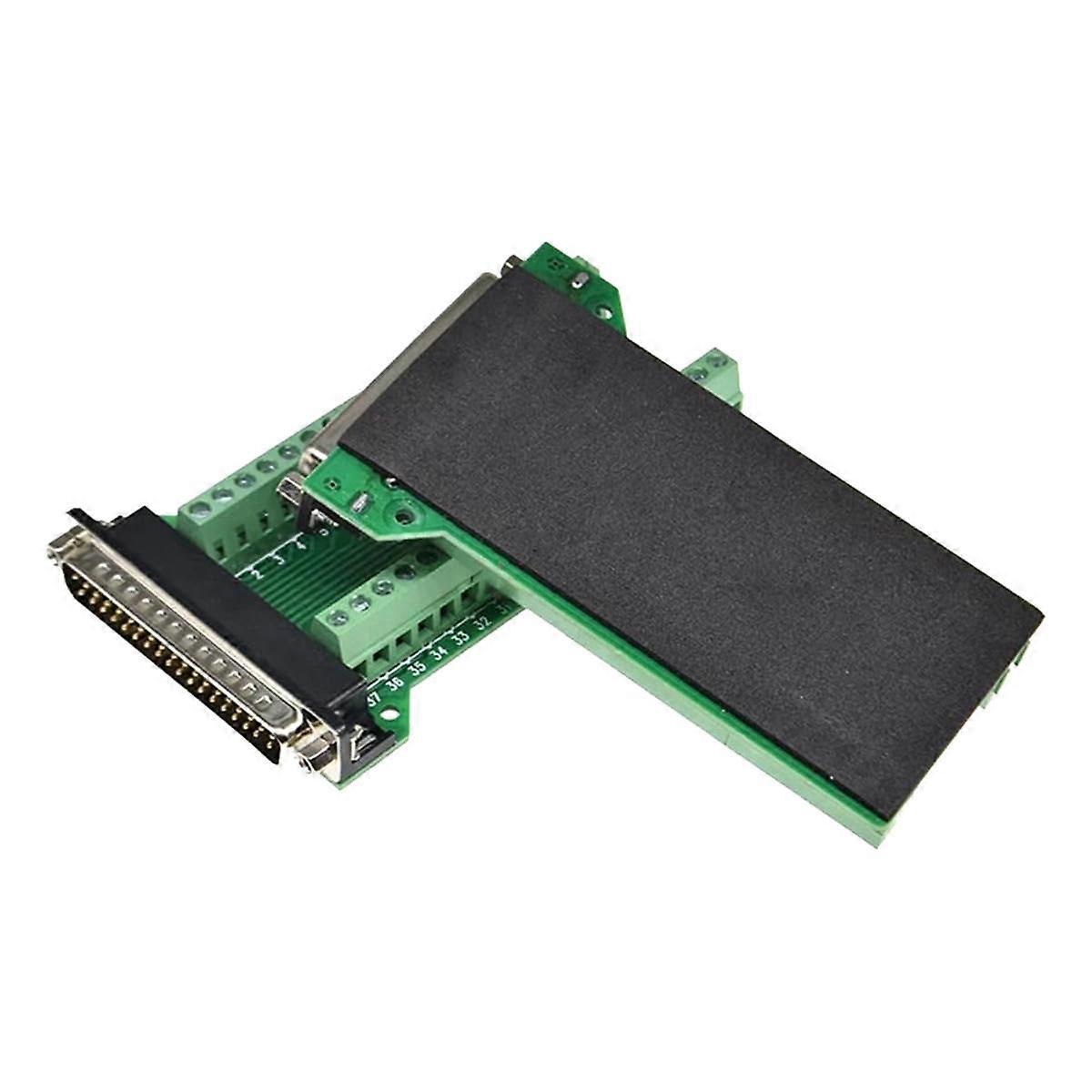 2Pcs DB37 Male Female Breakout Board Connector, RS232 D-SUB Serial 37 ...