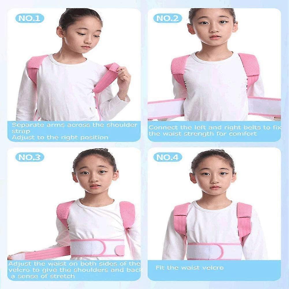 Adjustable Child Posture Corrector, Back Support Band Children ...