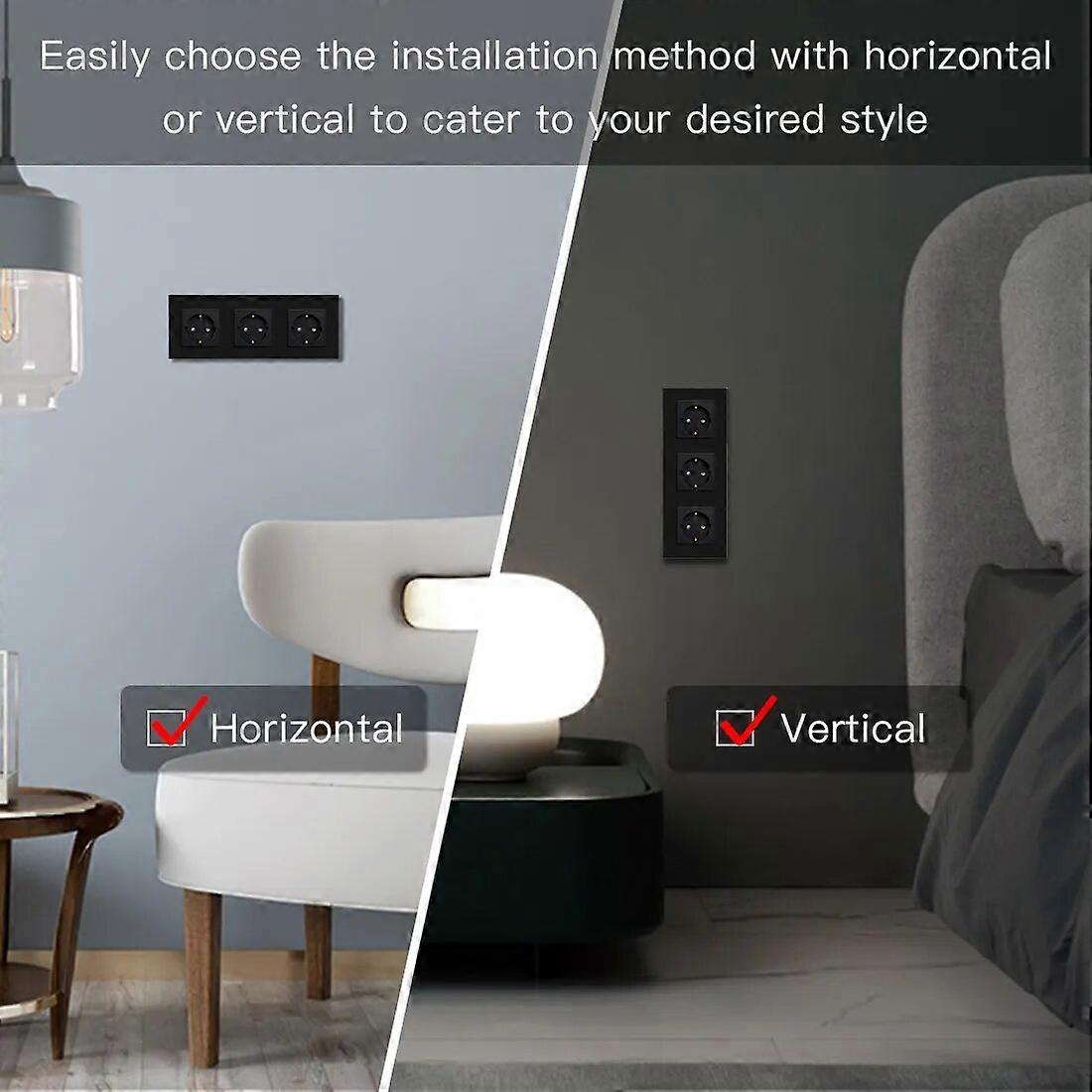 BSEED EU Standard USB Wall Power Sockets Type-C Electrical Outlets Wall ...