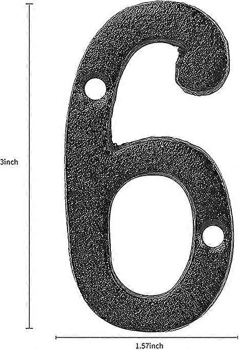 3 Inch Cast Iron House Numbers And Letters, Vintage Cast Iron Home ...