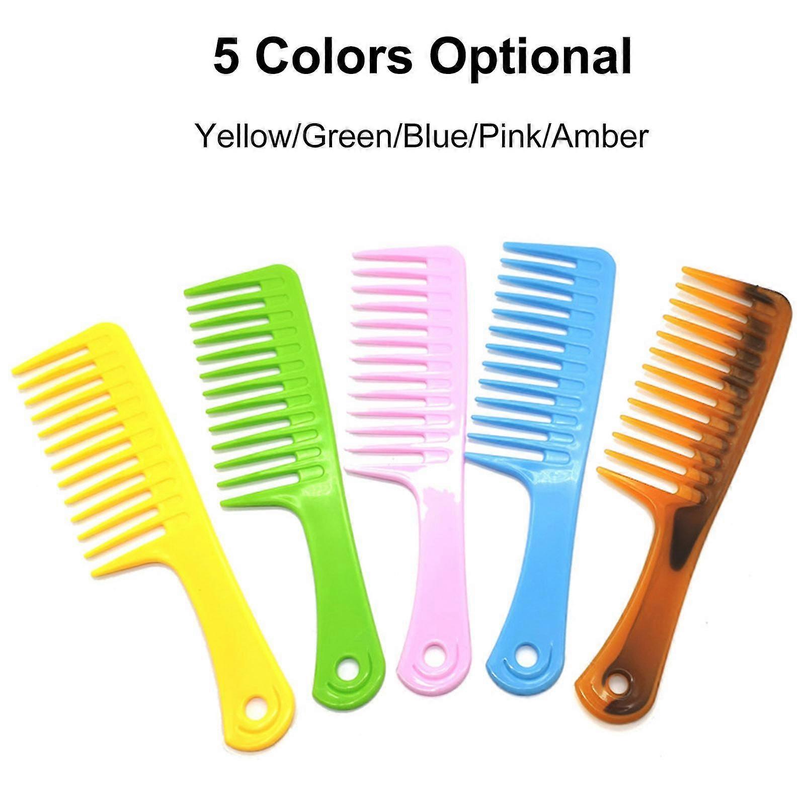 Hair Brush Wide Tooth Comb Abs Plastic Heat-resistant Large Wide Tooth ...