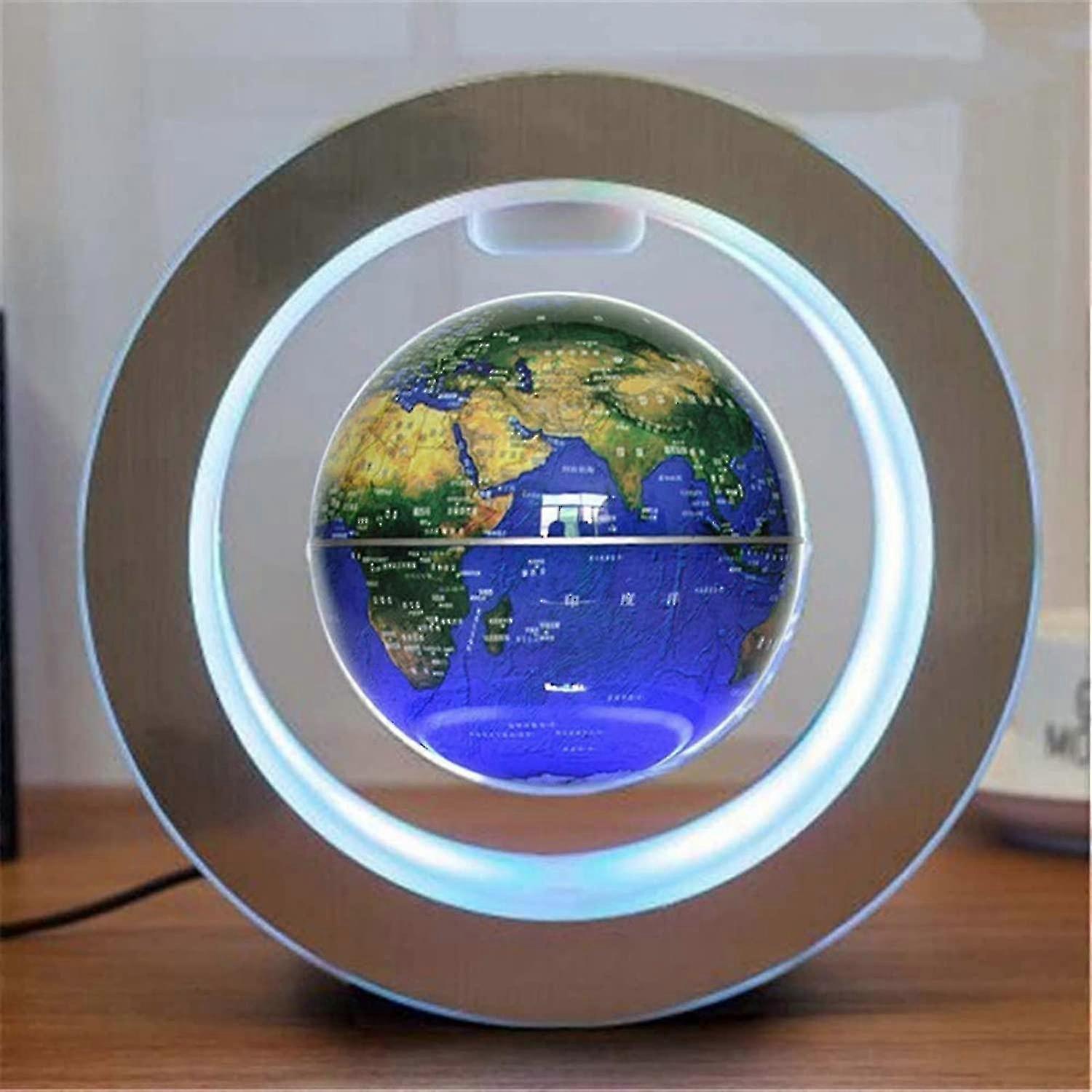 Floating Globe With Led Lights Levitating Globe Magnetic World Map For ...