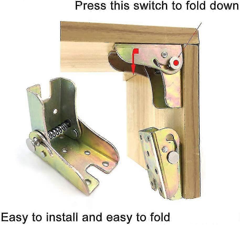 4 Piece Folding Foot Table, Lock Extension Table Bed Legs, Hot Rolled ...