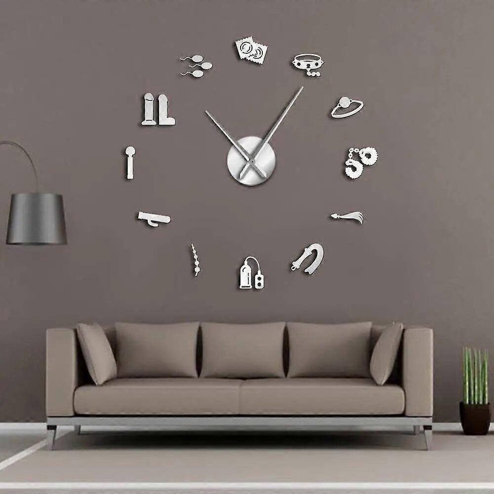 Sex Shop Accessories DIY Giant Wall Clock For Bedroom Erotic Intimate ...