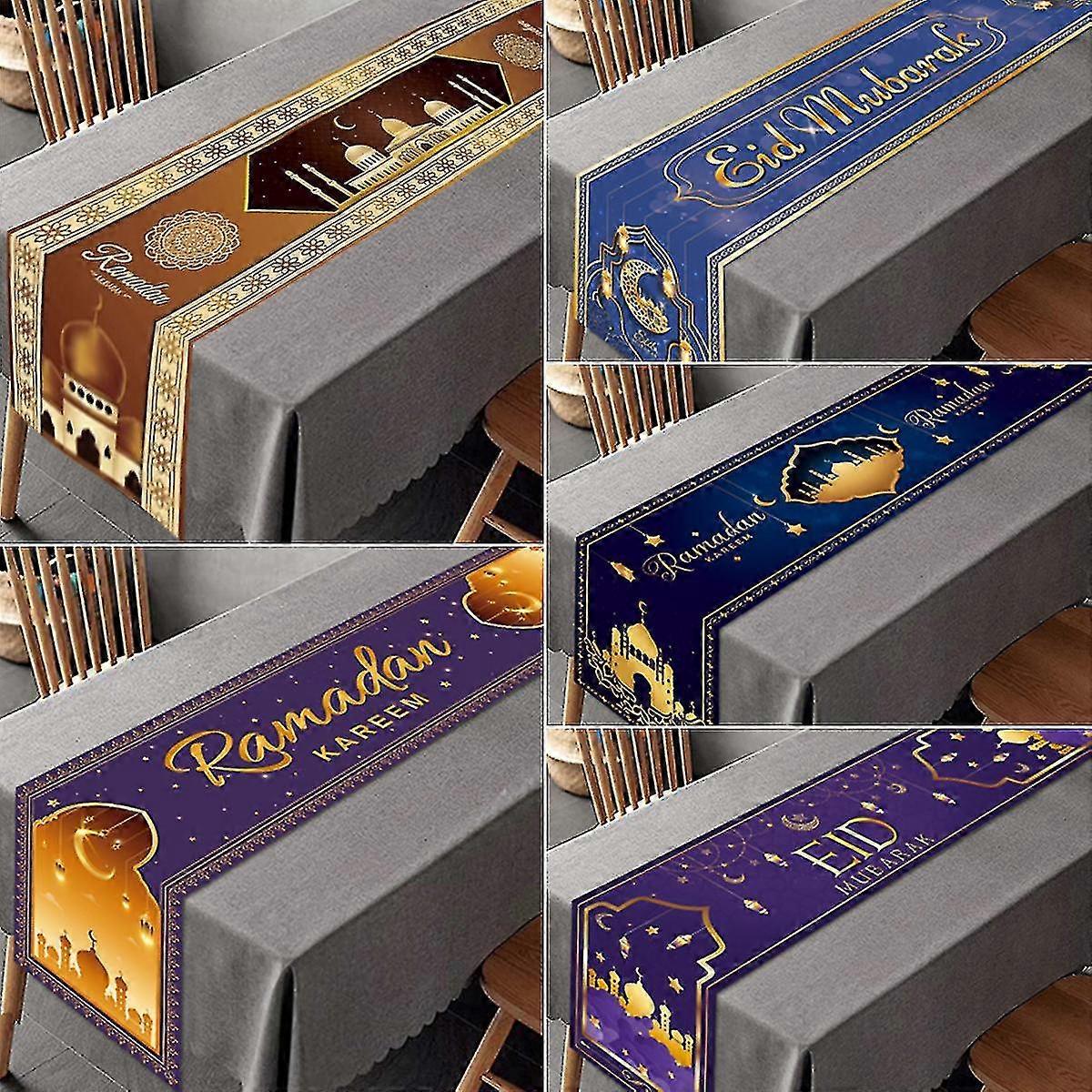 Ramadan Decoration Table Runner Eid Mubarak Decor For Home Tablecloth ...