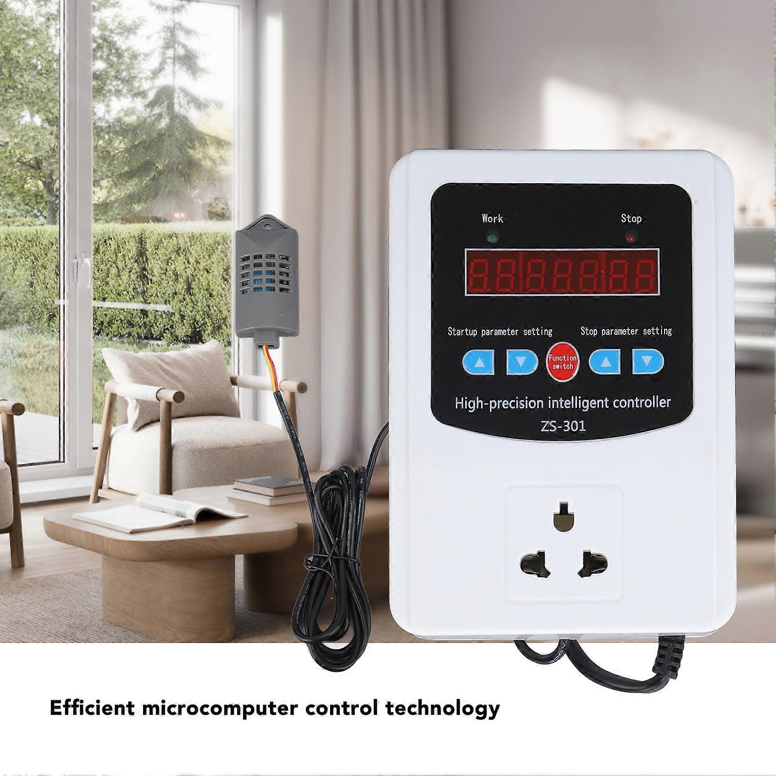 1500W Digital Humidity Controller LCD Display Humidistat Plastic Timing ...