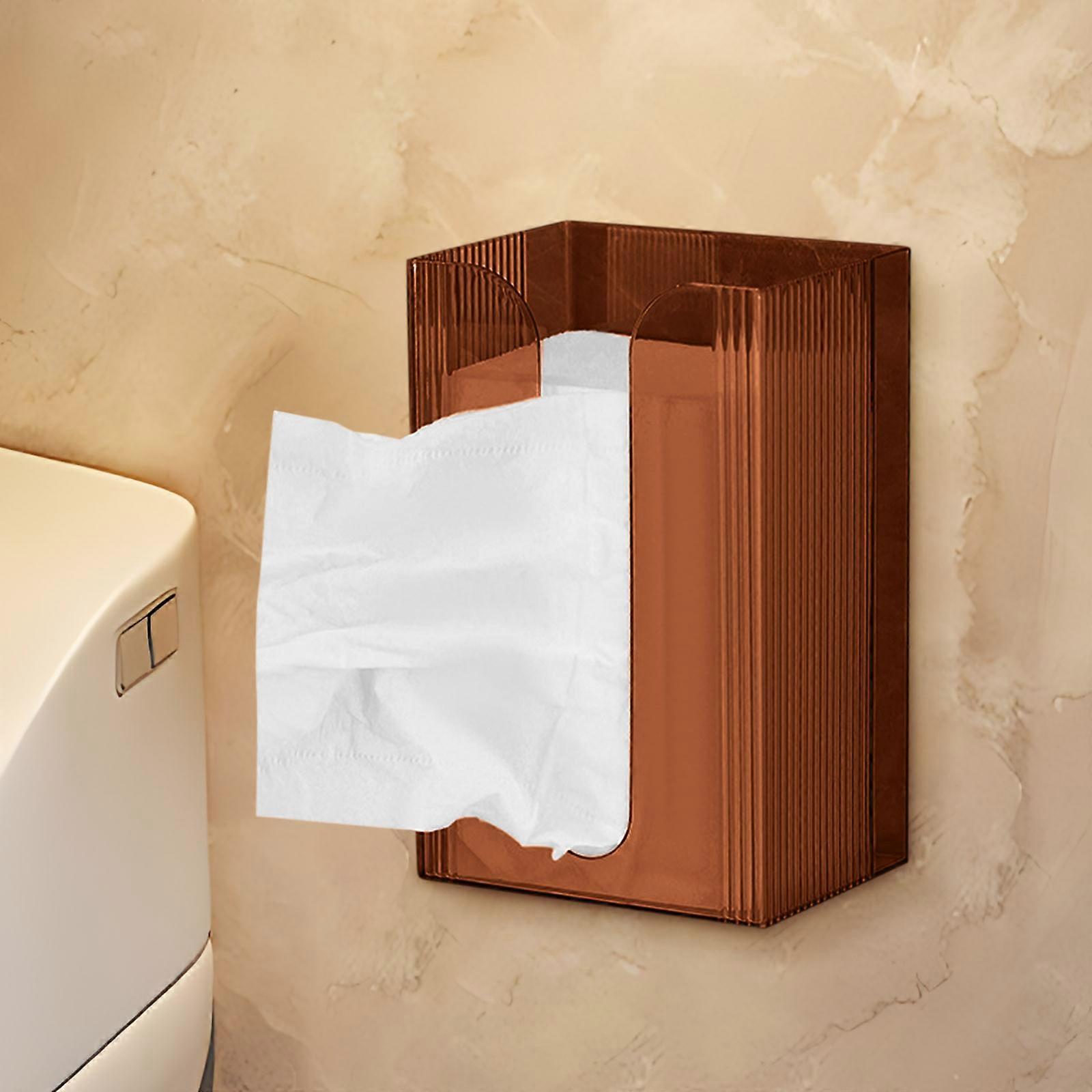 Storage Boxes Wall Mounted Tissue Box Bathroom Inverted Multifunctional ...
