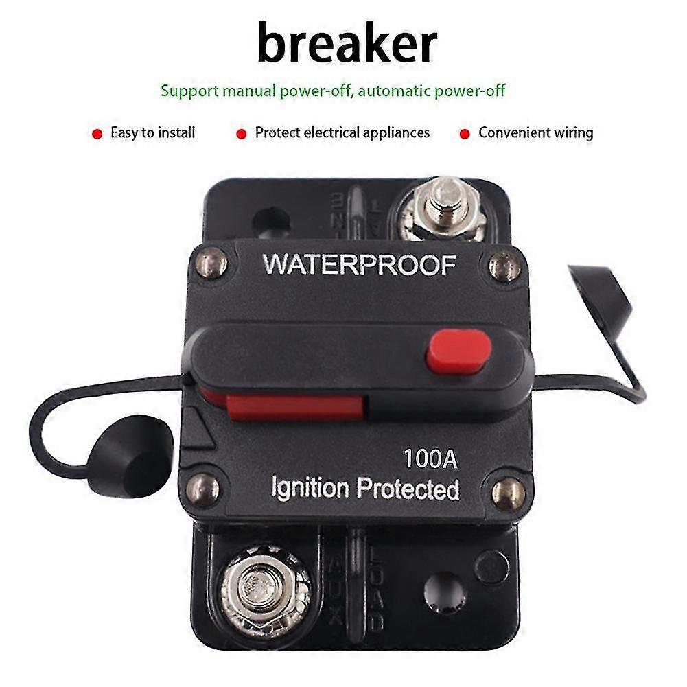 100a 150a 200a 250a 300a Amp Circuit Breaker 12-48v Dc Car Yacht Rv Circuit Breaker Automatic ...