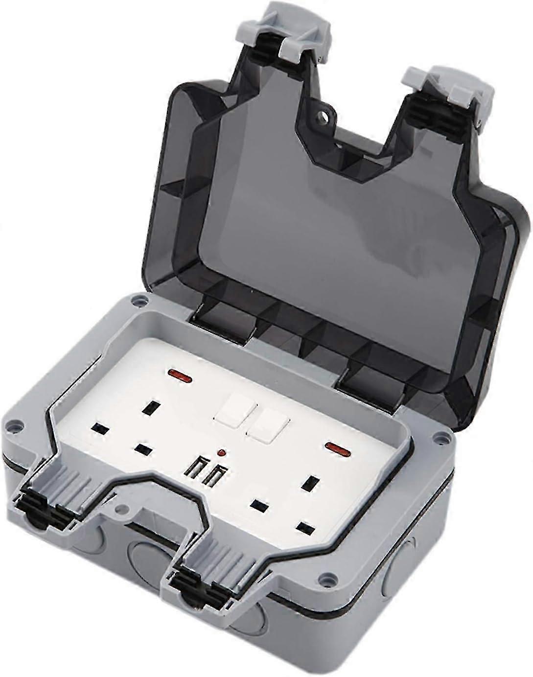 Outdoor Sockets Waterproof, Socket Outdoor Wall Socket Ip66 Waterproof ...