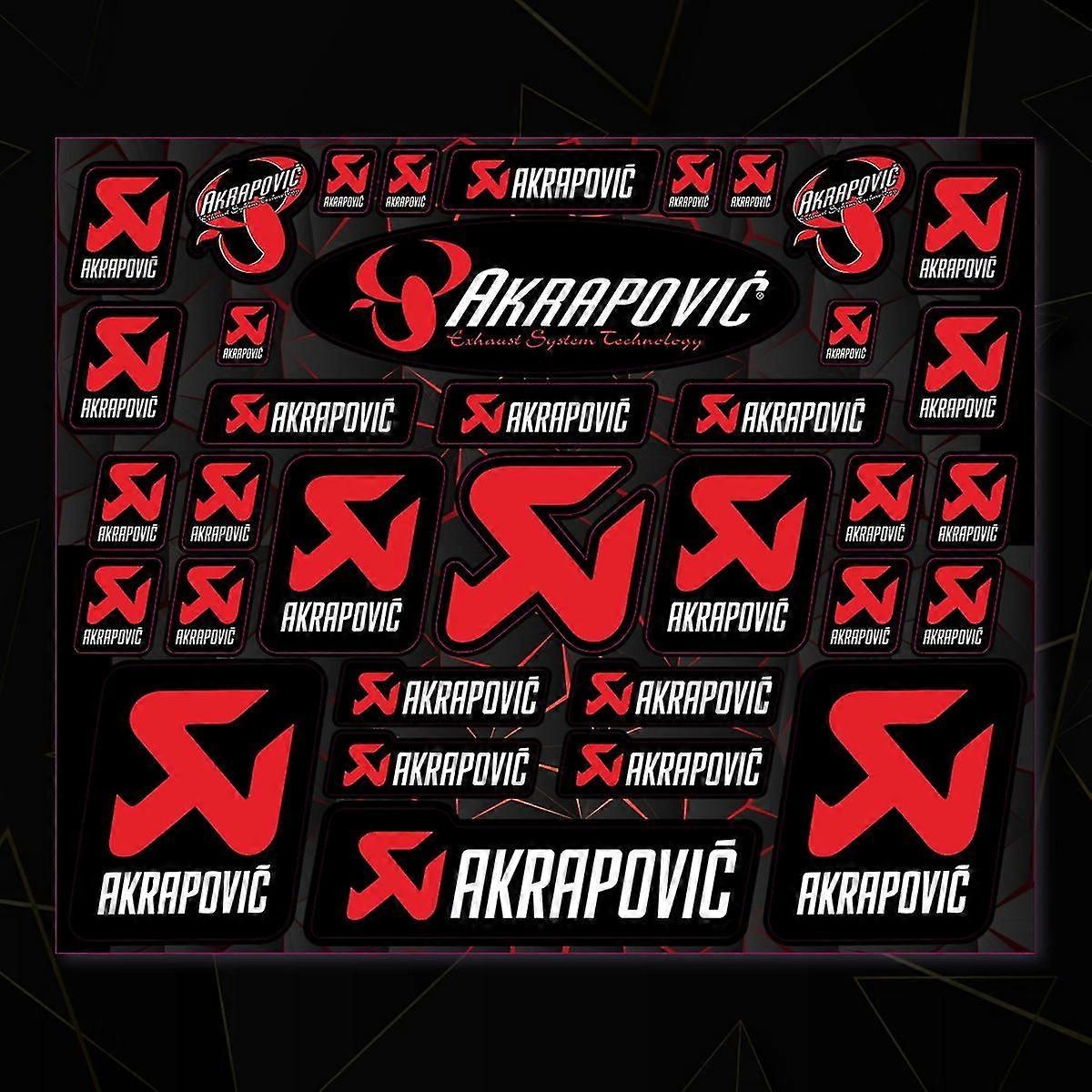 For Akrapovic Sticker Silencer Muffler Tip Pipe Tank Logo Decal | Fruugo UK